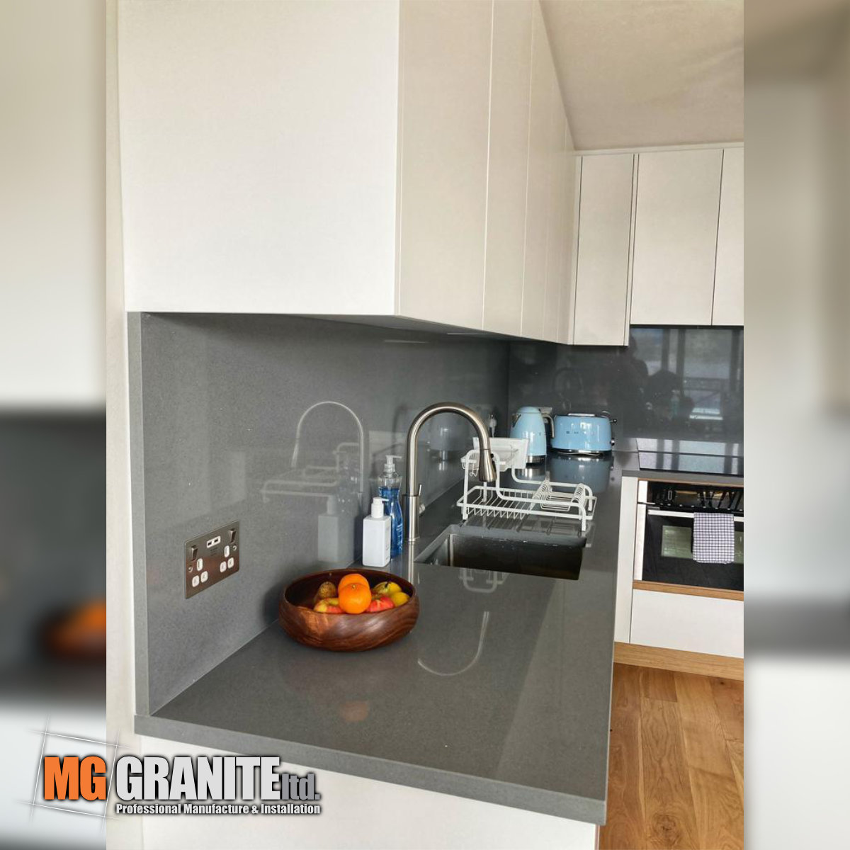 LQS Quartz Dark Grey Crystal 30mm - MG Granite Ltd