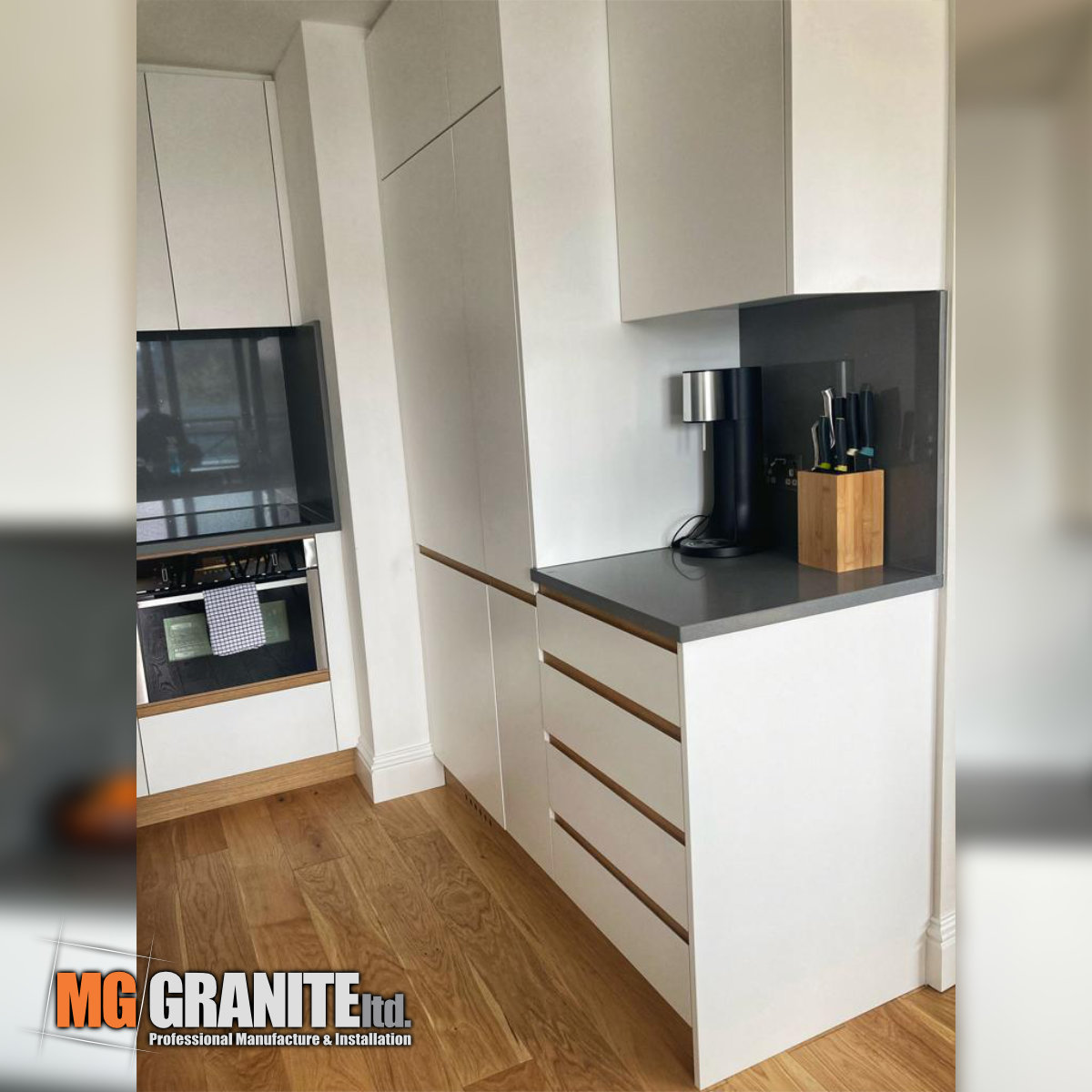 LQS Quartz Dark Grey Crystal 30mm - MG Granite Ltd